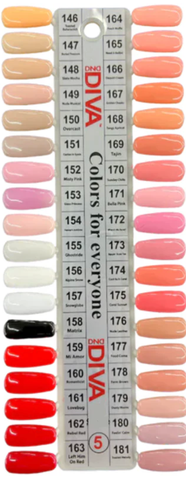 DND - DIVA Gel & Lacquer Duo Full Set 36 Colors (#146 - #181 ...