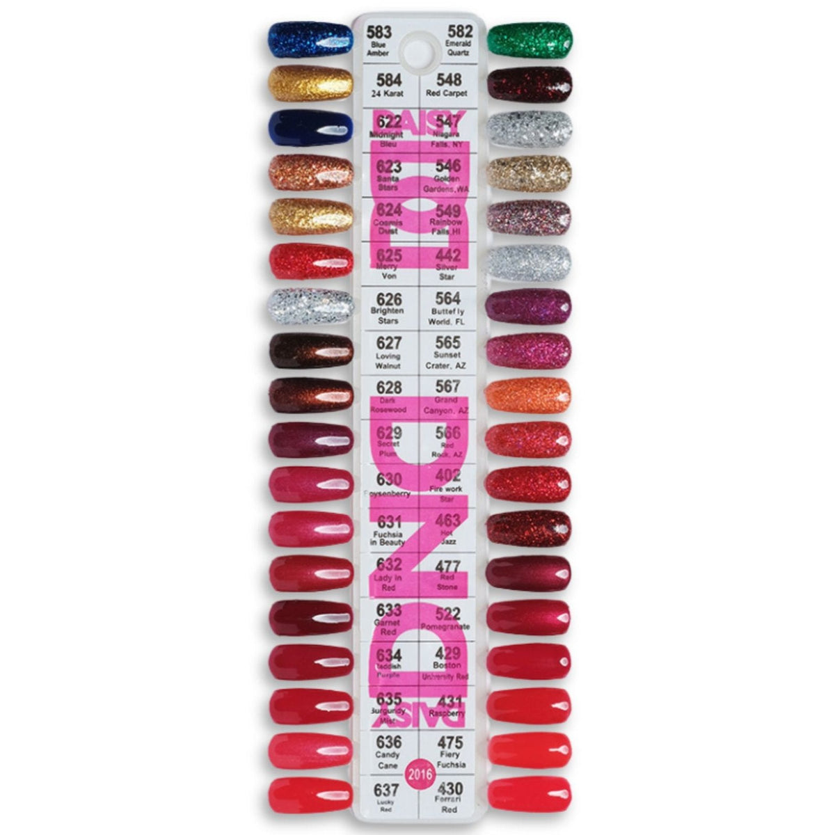 DND - Colors Sample Chart (#01 - #16) – BolsaBeauty Nail Supply