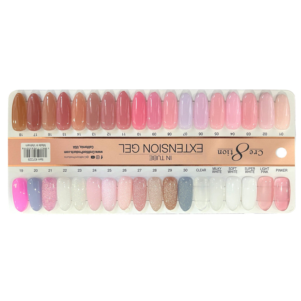 Cre8tion - Tube Poly Gel Full Set 36 Colors (60ml) – BolsaBeauty Nail ...