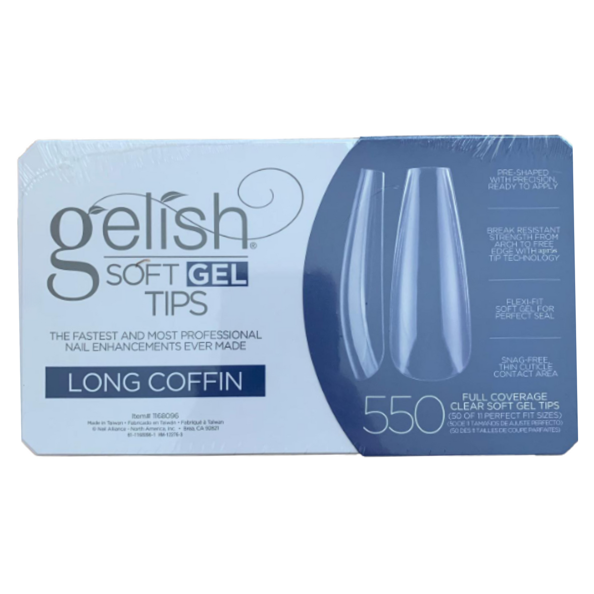 Gelish - Gel X Tips Box: Coffin (S, M, L, XL) – BolsaBeauty Nail Supply