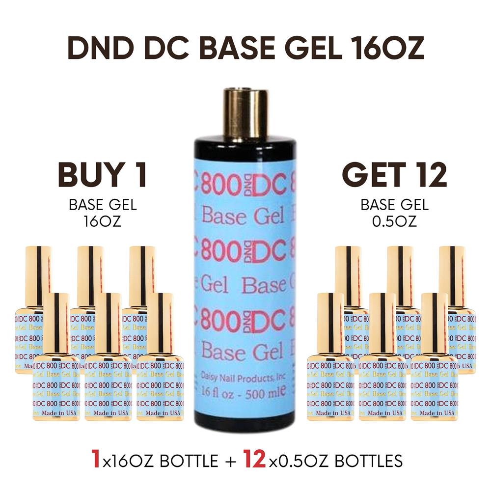 DND - DC Base Top Refill 16oz + 8 Small Bottles (New Glass Bottle ...