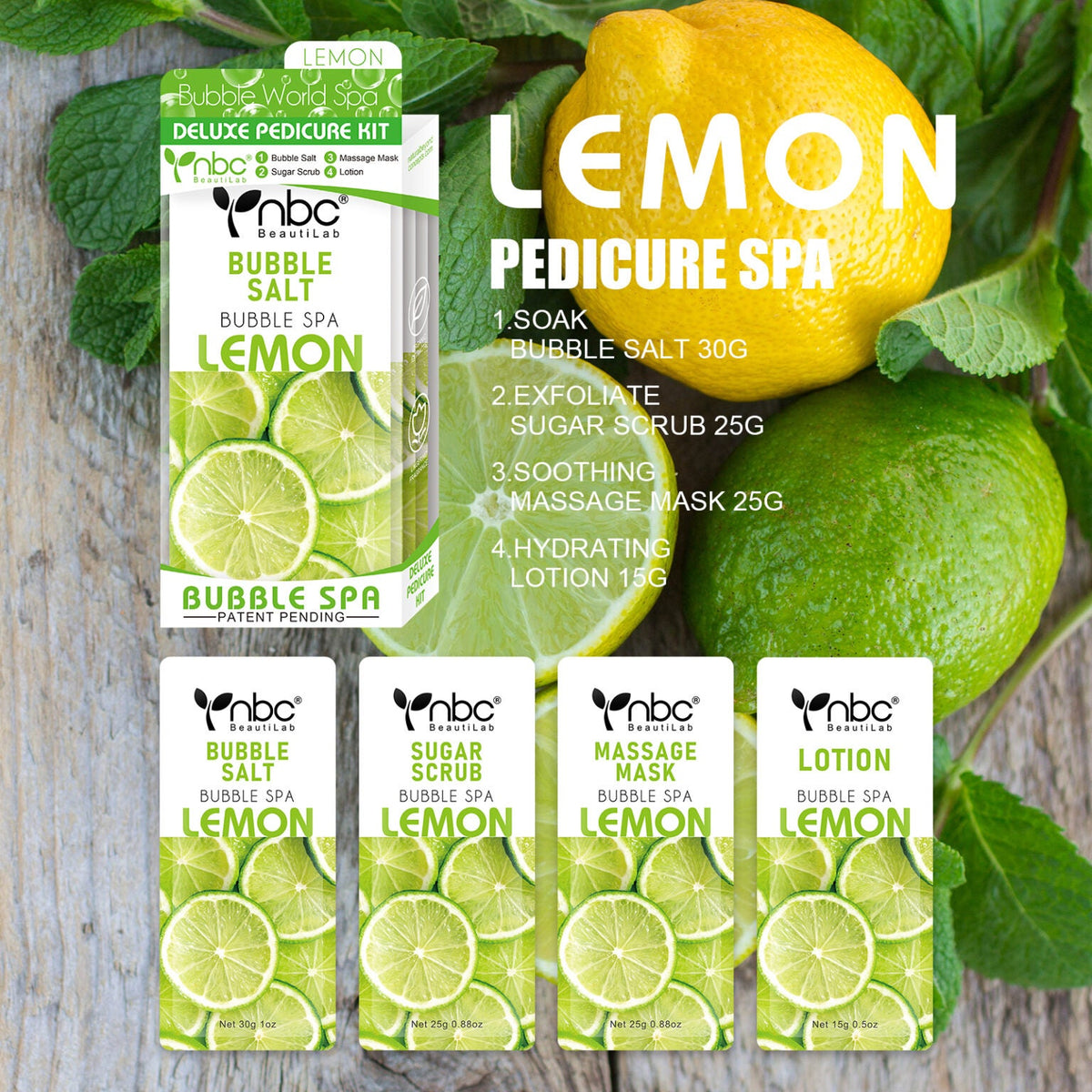 NBC - Pedicure Deluxe 4in1 - Lemon (Case 50 Boxes) – BolsaBeauty Nail ...